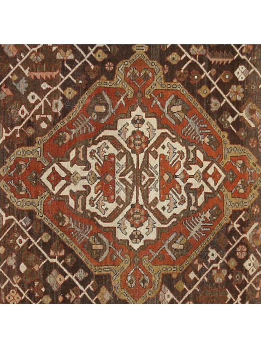 13x23 Antique Persian Bakhtiari Rug - 108704 #Dallas_DFW_TX – RenCollection