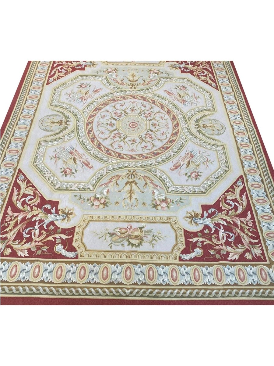 9x12 French Style Aubusson Rug – Unique Craftsmanship – RenCollection